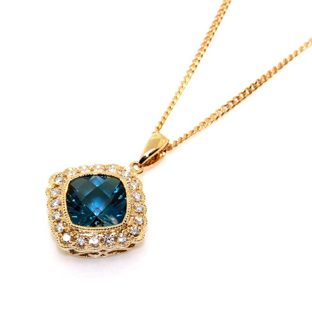 London Blue Topaz Halo – David Keefe