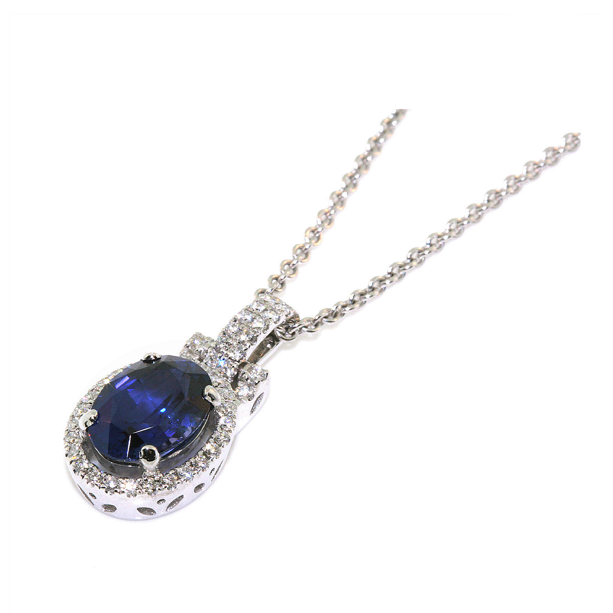 6.8ct Sapphire Pendant – David Keefe